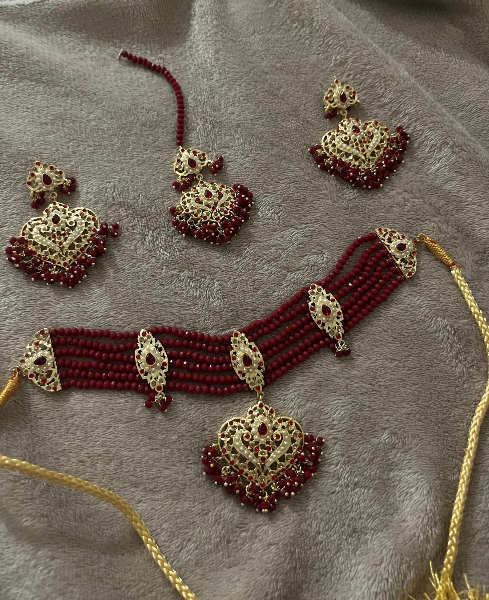 Pakistani Indian Jewelry Set/pakistani Jewellery/pakistani Necklace Set ...