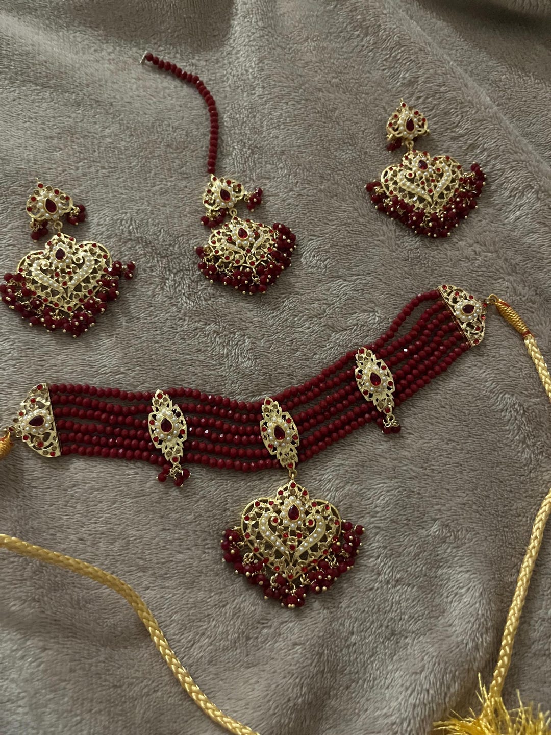 Pakistani Indian Jewelry Set/pakistani Jewellery/pakistani Necklace Set ...