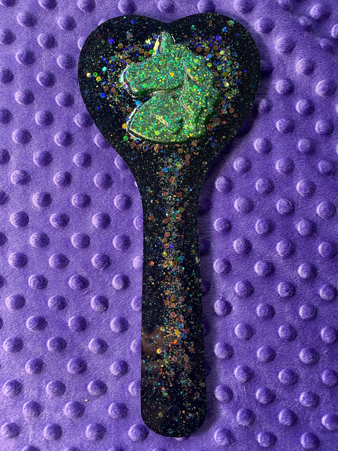 Heart Paddle With Raised Unicorn - Etsy