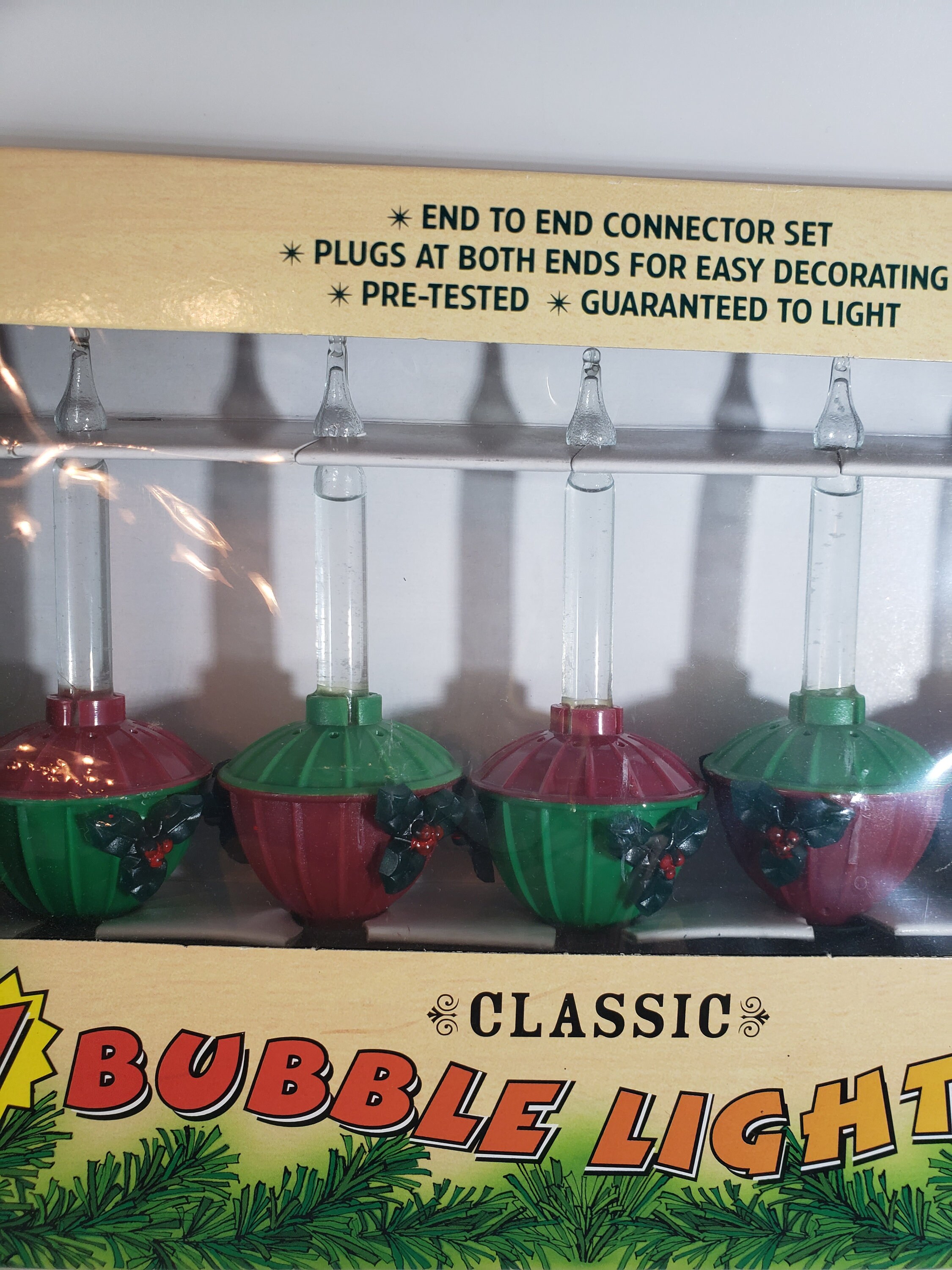 Vintage Nostalgic Classic 7 Bubble Light Set by Kurt Sadler Christmas ...