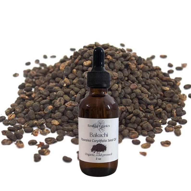 Organic Bakuchi Seed Oil, Cold Pressed, Unrefined, Natural Retinol ...