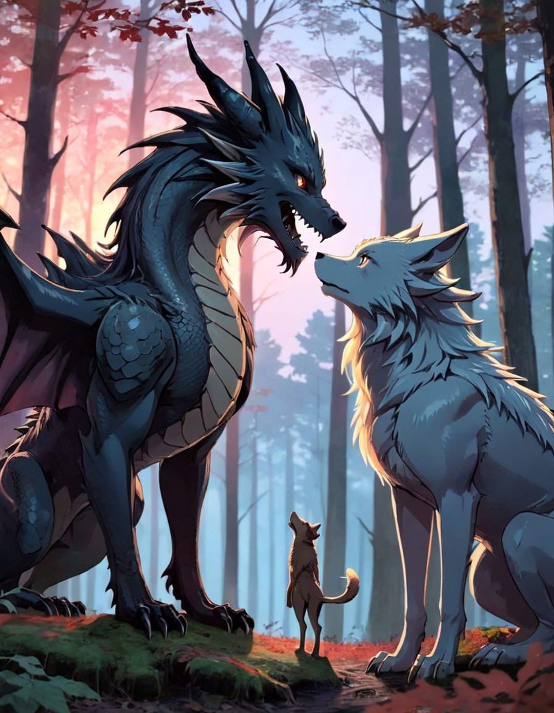 Dragons & Wolves - Etsy