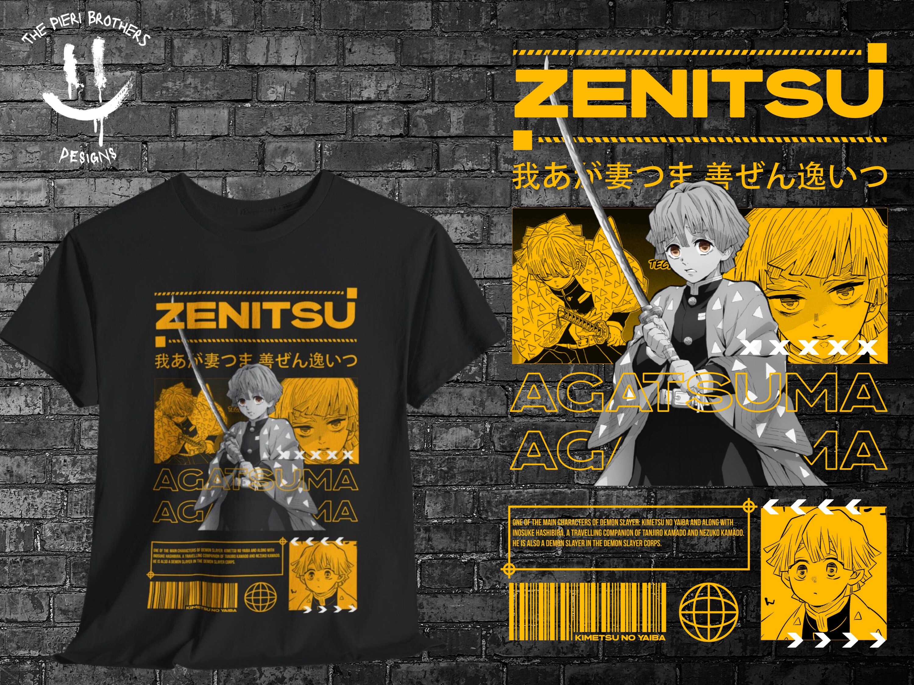 Zenitsu T-shirt - Etsy
