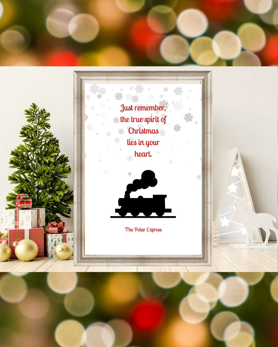 The Polar Express | Printable Art | Wall Art | Printable Christmas Art ...