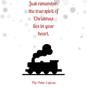 The Polar Express | Printable Art | Wall Art | Printable Christmas Art ...