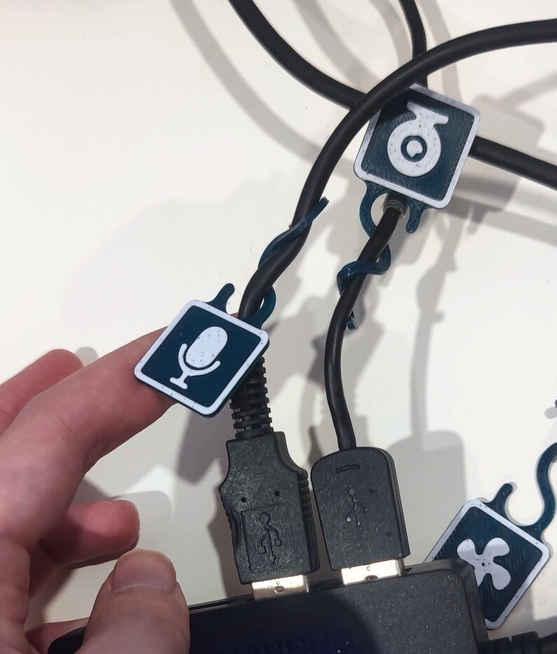 Customizable 3D Printed Cable Labels - Easily Identify Cables for TV ...