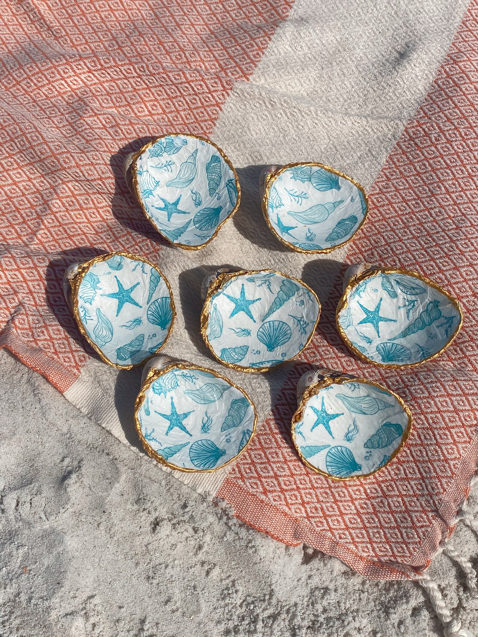 Printed Seashell Jewelry Dish - Etsy