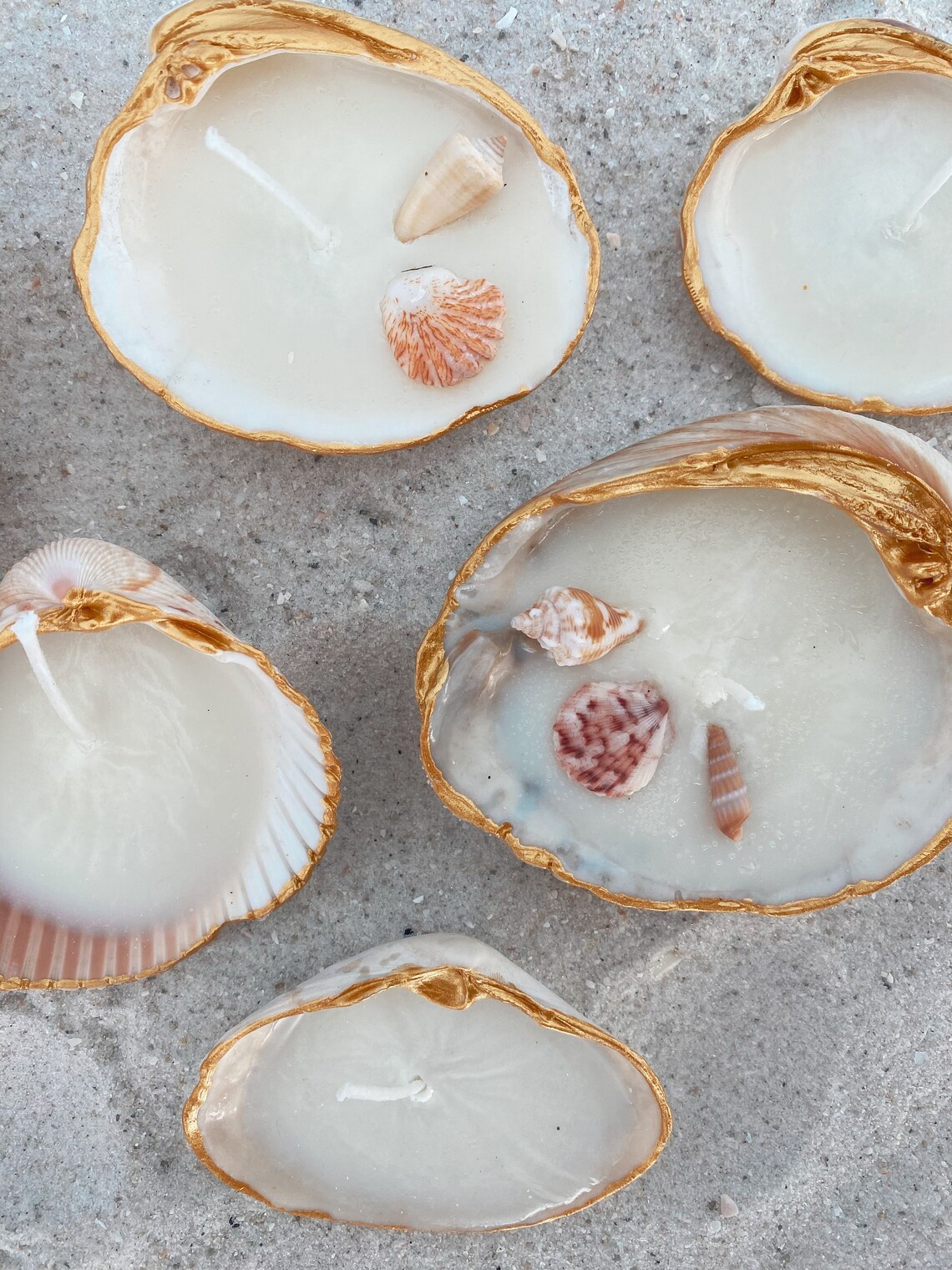 Handmade Seashell Candle | Ocean-inspired Home Decor | Beach Candle ...