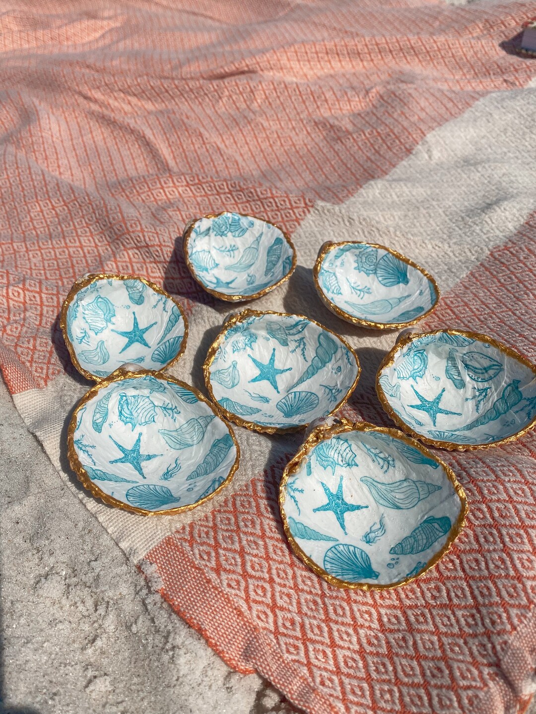 Printed Seashell Jewelry Dish - Etsy