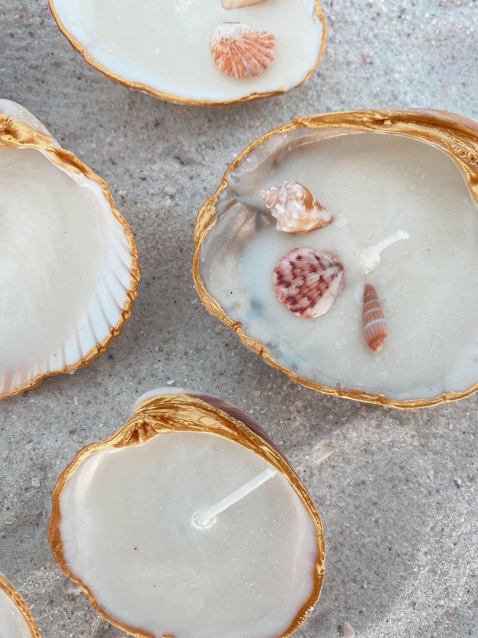 Handmade Seashell Candle | Ocean-inspired Home Decor | Beach Candle ...