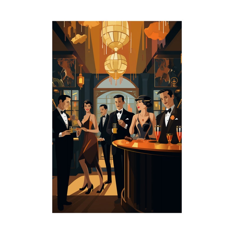 Classy Speakeasy, Roaring 20s, Speakeasy Decor, 20s Poster, Vintage ...