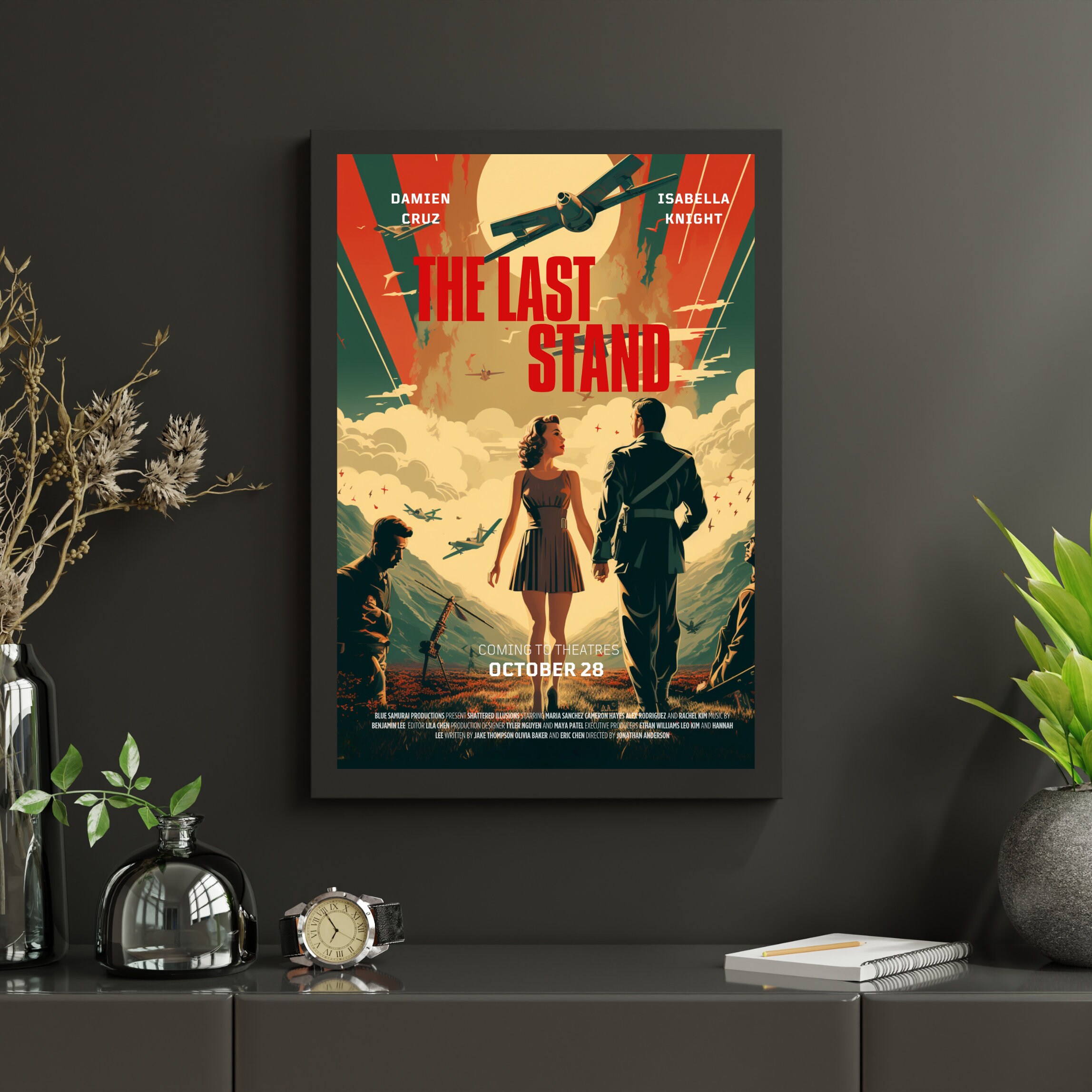 1940s Themed Movie Poster, War Movie Poster, WWII Movie, the Last Stand ...