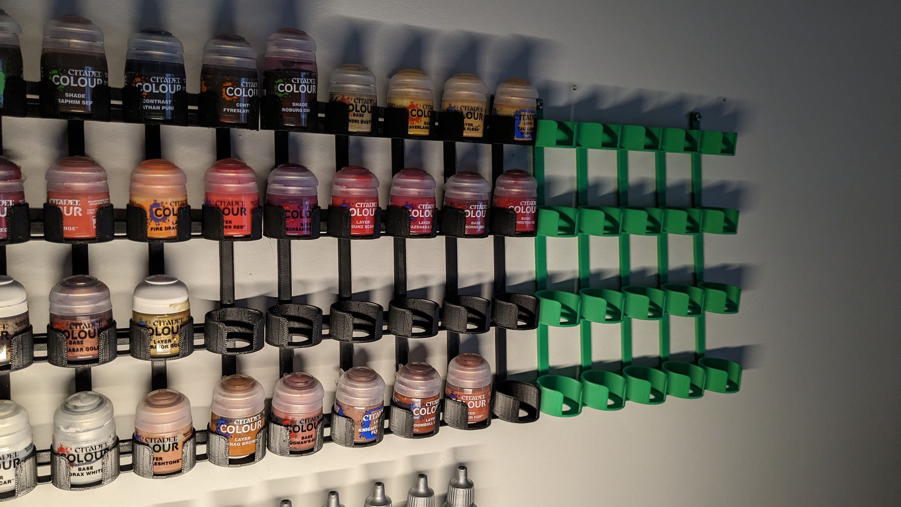 Citadel Wall Paint Rack, 20 Paint Slots Screws to Wall - Etsy