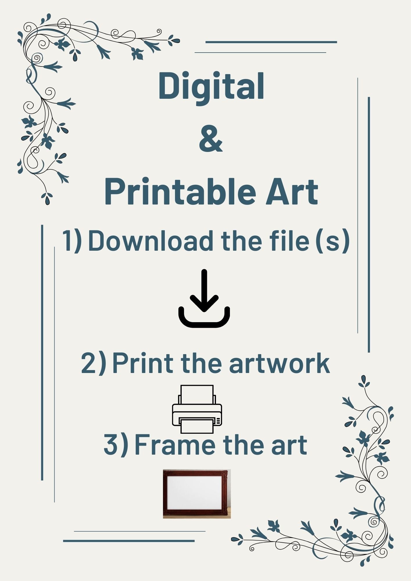 Digital and Printable Art. Two Twins Painted in an Infinite Canvas ...