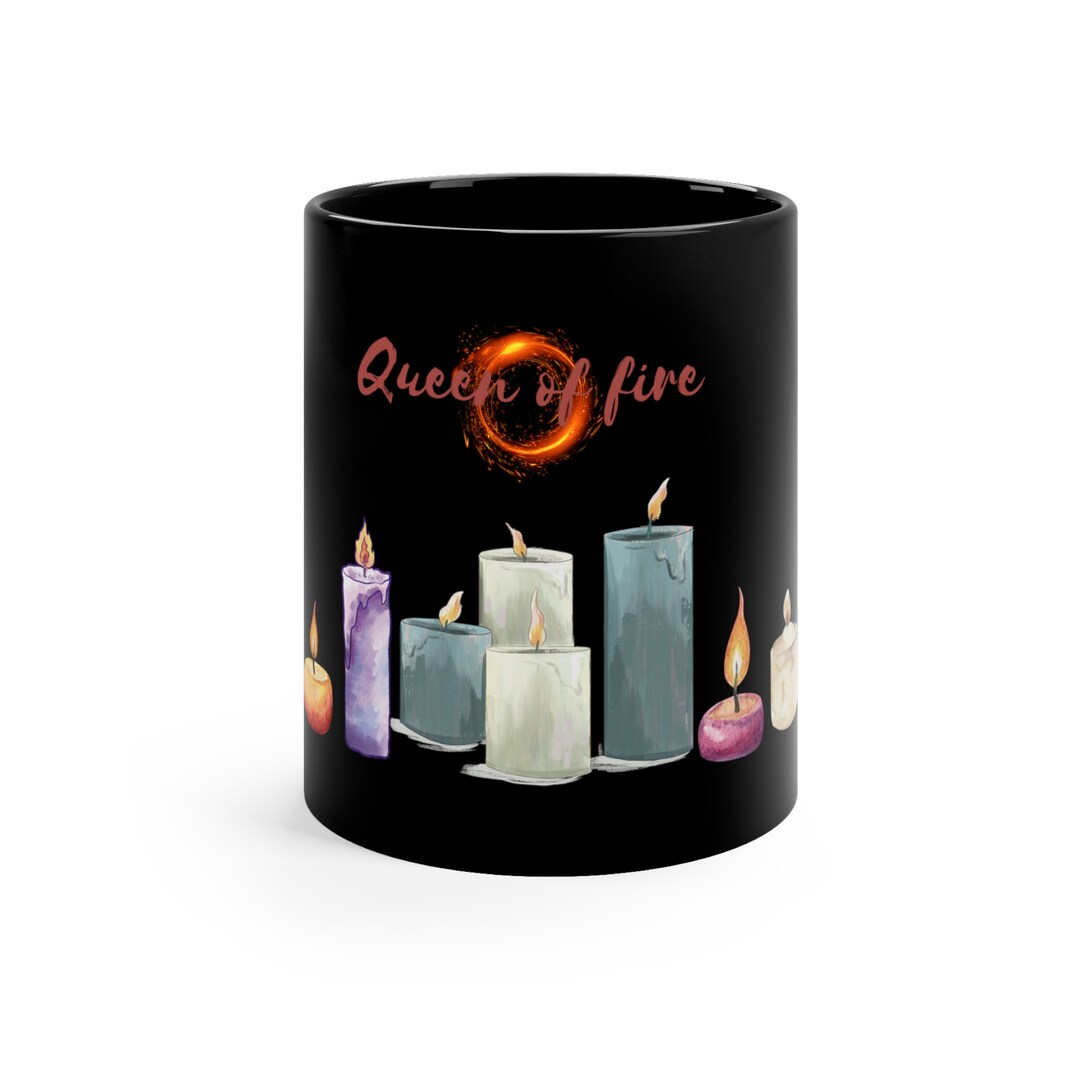 Queen of Fire Ceramic Cup, Fire Element Mug, Take Action Cup, 11oz, UK ...