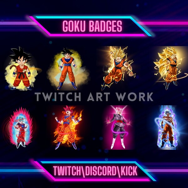 Goku Twitch Badge - Etsy