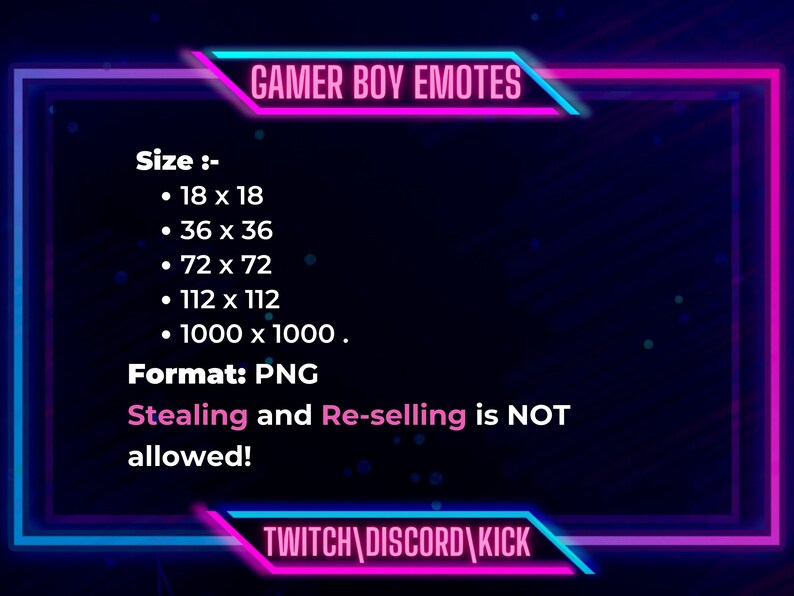 Streamer's Gamer Boy Emotes Ready-made Emojis & Stickers - Etsy