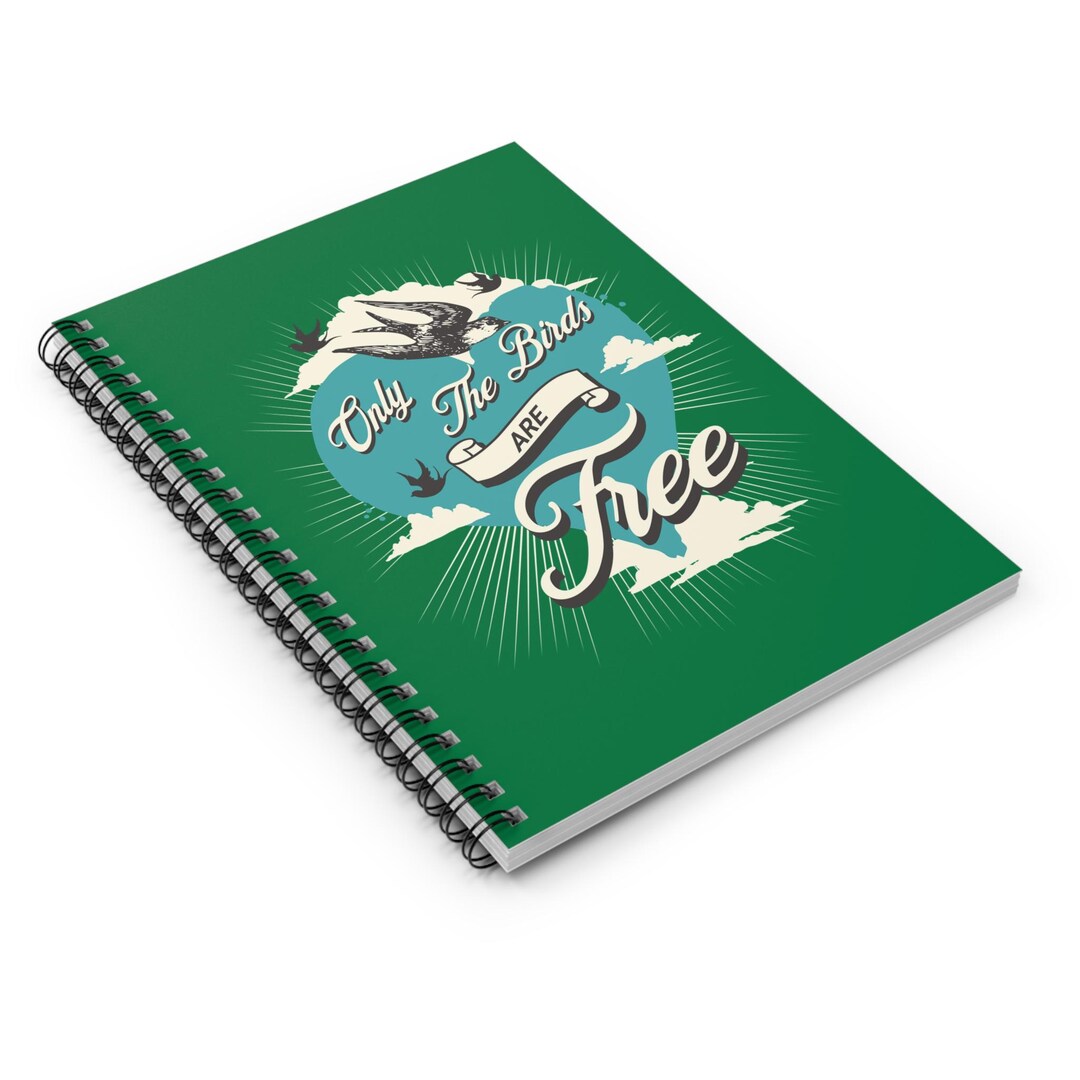 Inspirational Birds Spiral Notebook – Green/blue Journal - Etsy