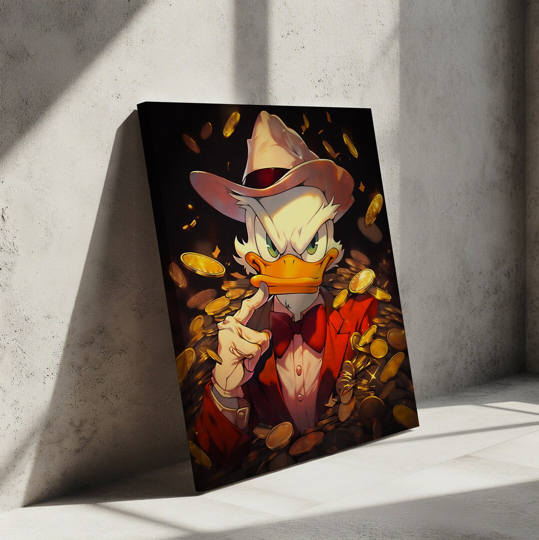 Scrooge Mcduck / Money / Pop Art / Wall Art / Luxury / Painting ...