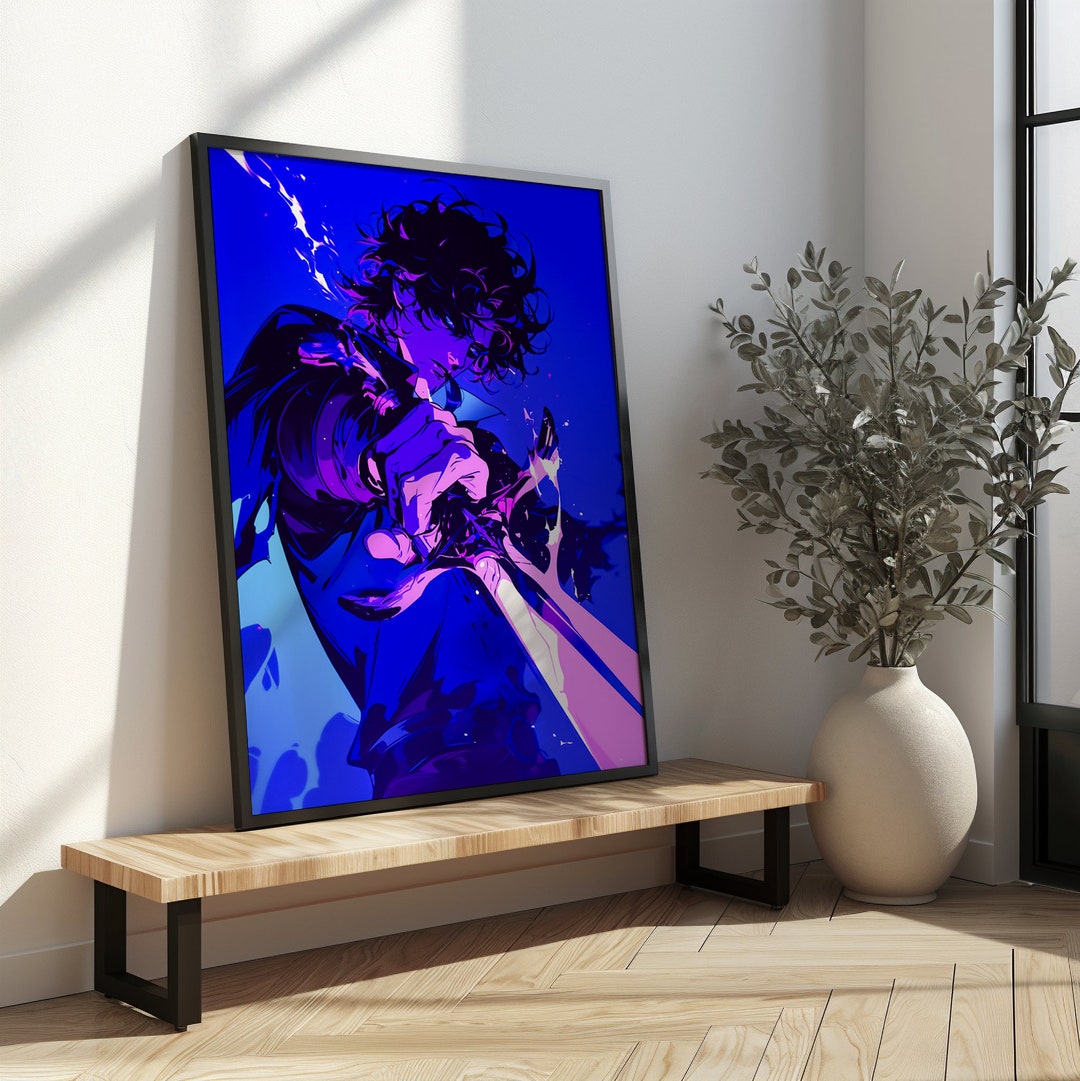 Sung Jinwoo / Solo Leveling / Anime Fanart / Wall Art / Home Decor ...