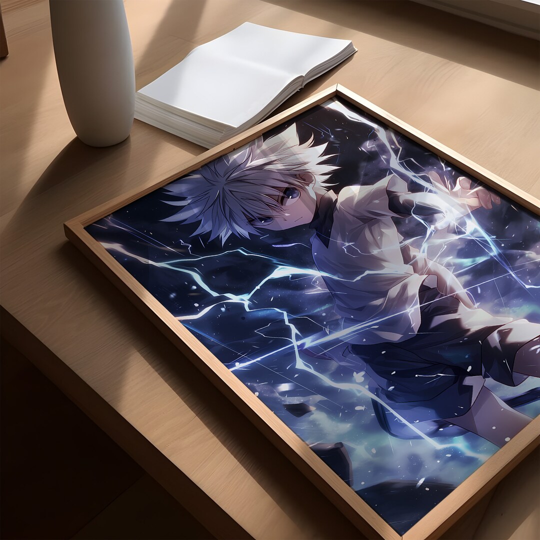 Killua Hxh Digital Download Poster, Hxh Print, Hunter Killua, Anime ...