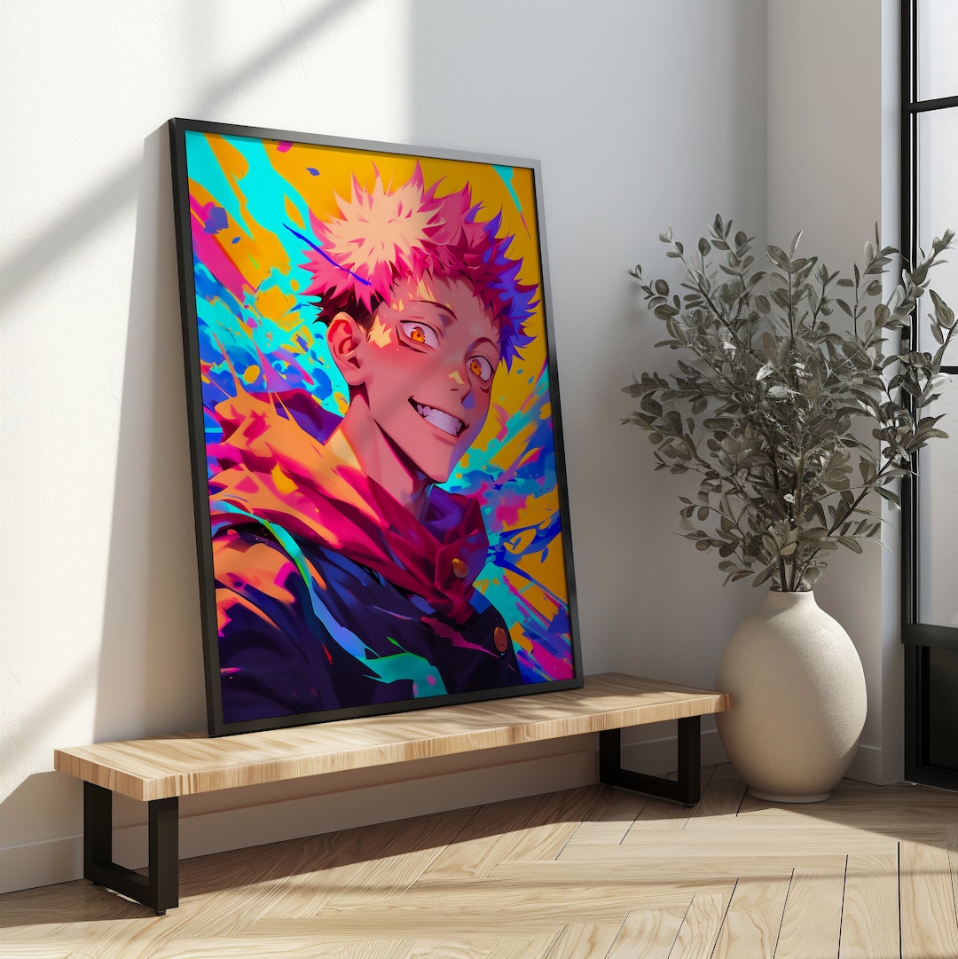 Happy Yuji Itadori / Sukuna / Jujutsu Kaisen / Anime / Poster / Frame ...