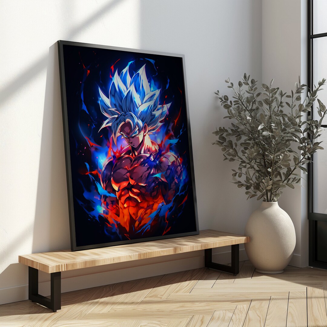 Ripped Goku Monkey King / Dragon / Anime Fanart / Premium Canvas ...