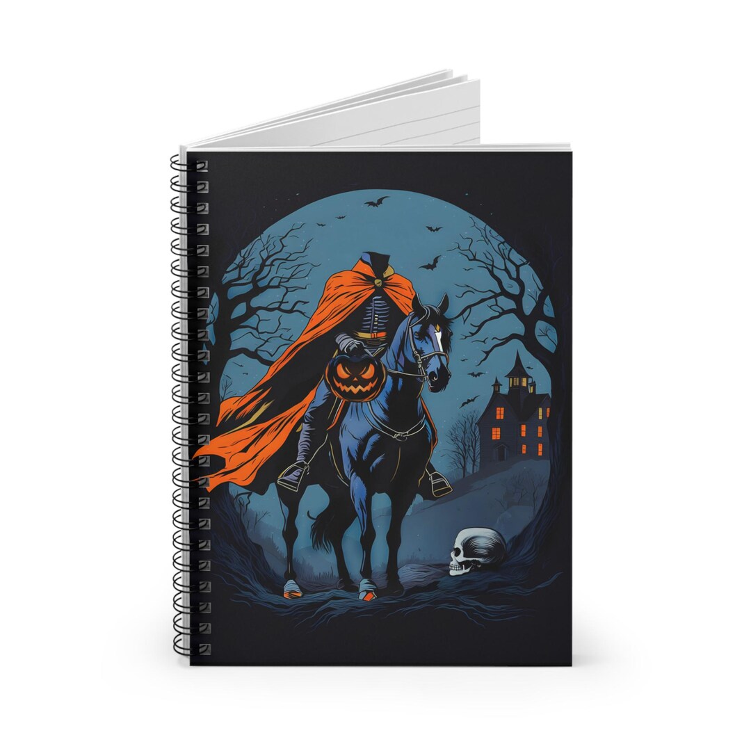 Headless Horseman Spiral Notebook | Sleepy Hollow Gothic Stationery ...