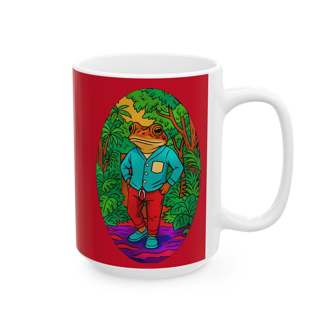El Sapo Concho Frog Mug: Puerto Rican Pop Art Coffee Cup - Etsy
