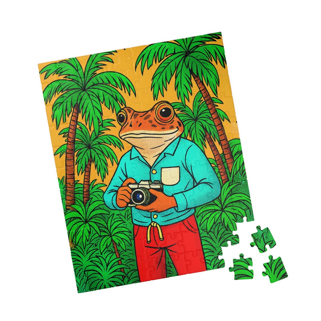 El Sapo Concho Puzzle: Puerto Rican Coquí Frog Jigsaw - Etsy UK
