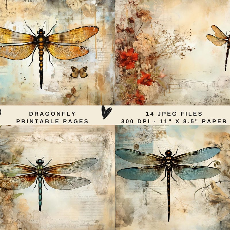 Dragonfly Paper - Etsy