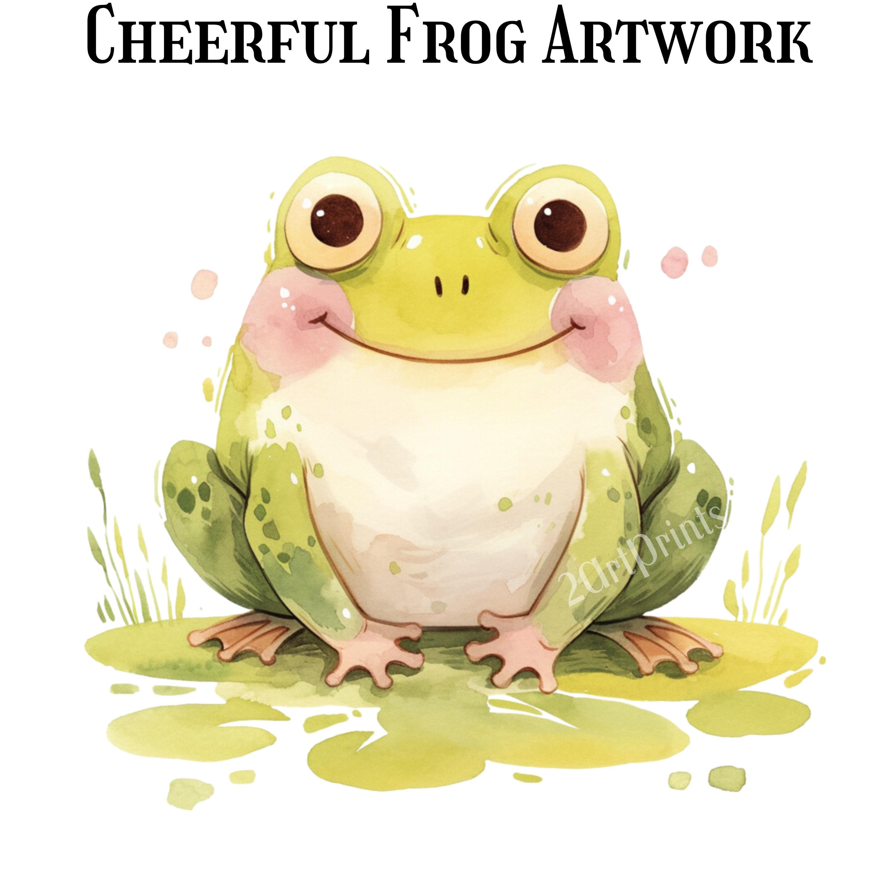 Cute Colorful Frog Clipart, Adorable Frogs Designs, 13 PNG SVG Files - Etsy
