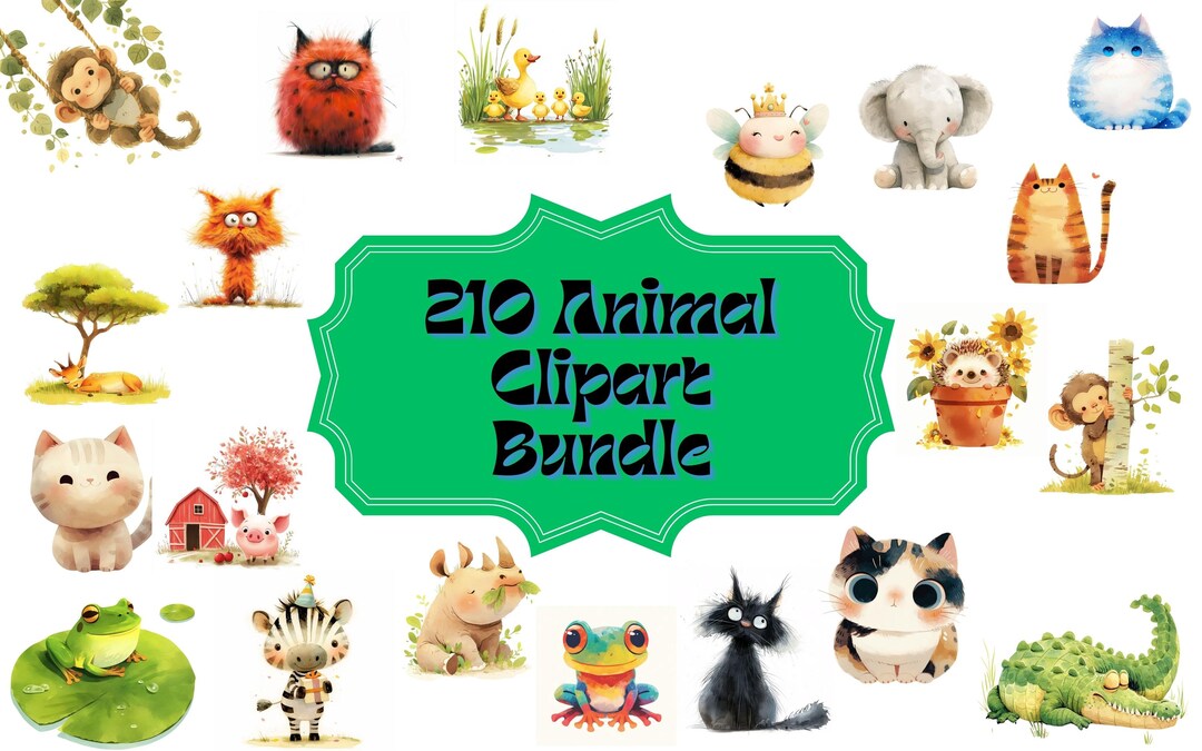 Animal Clipart Pack Bundle,animal Clipart,png Mega Bundle,clipart Mega ...