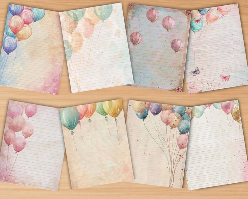 65 Birthday Stationery Craft Paper, Cake Stationary Papers Bundle ...