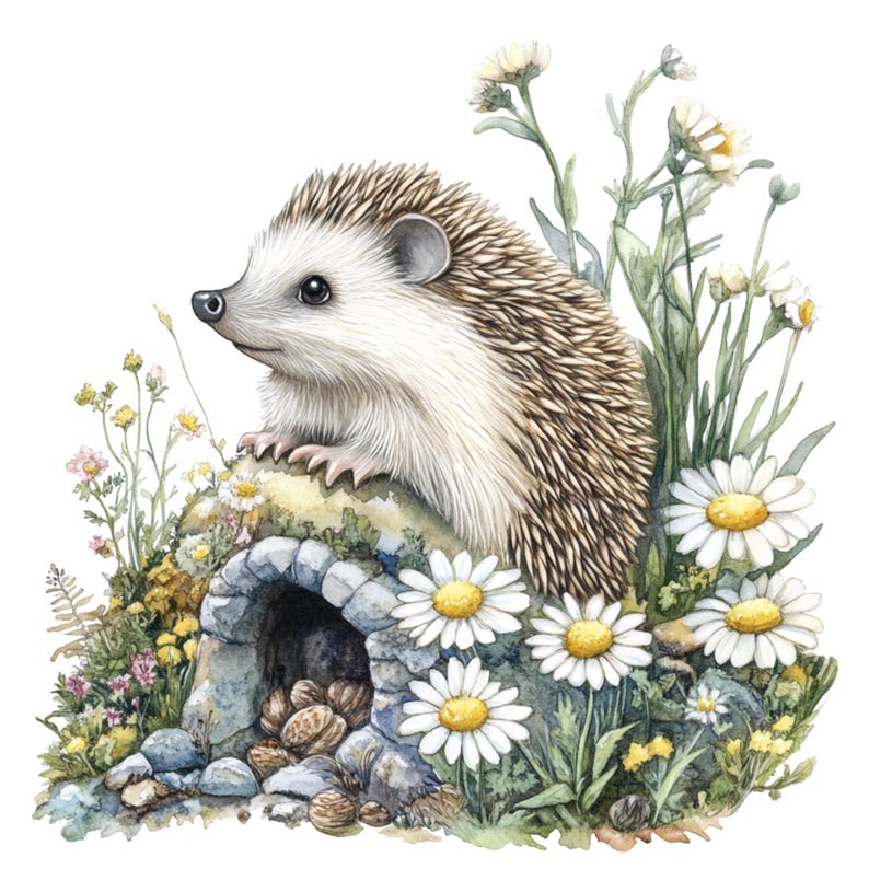 Cute Hedgehog Png Clipart Bundle | for Scrapbook Images, Hedgehog ...