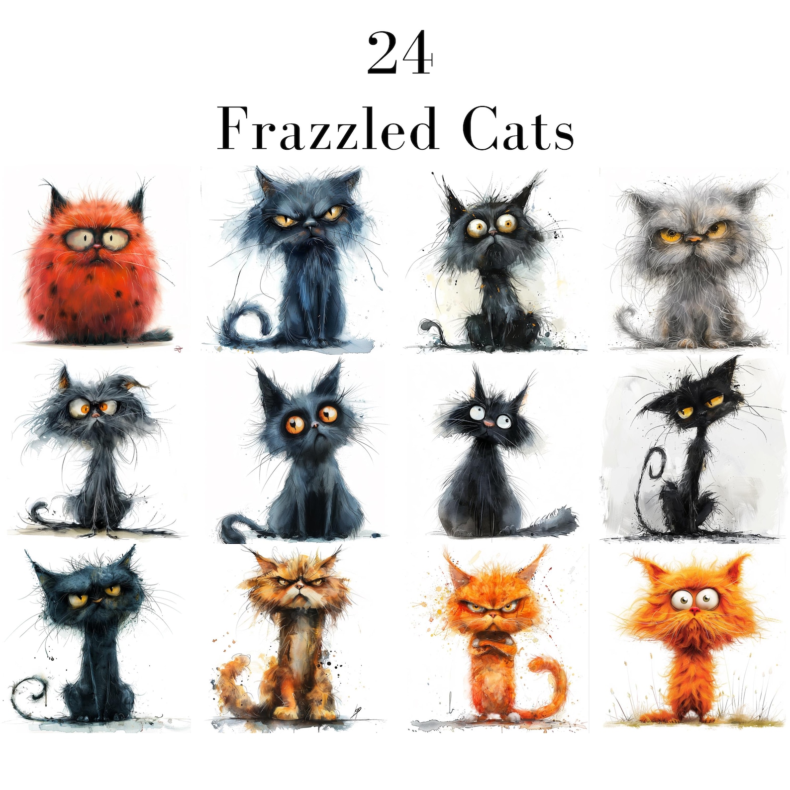 24 Frazzled Cat Clipart Frazzled Cat Png Frazzled Cat Svg Frazzle Cat ...