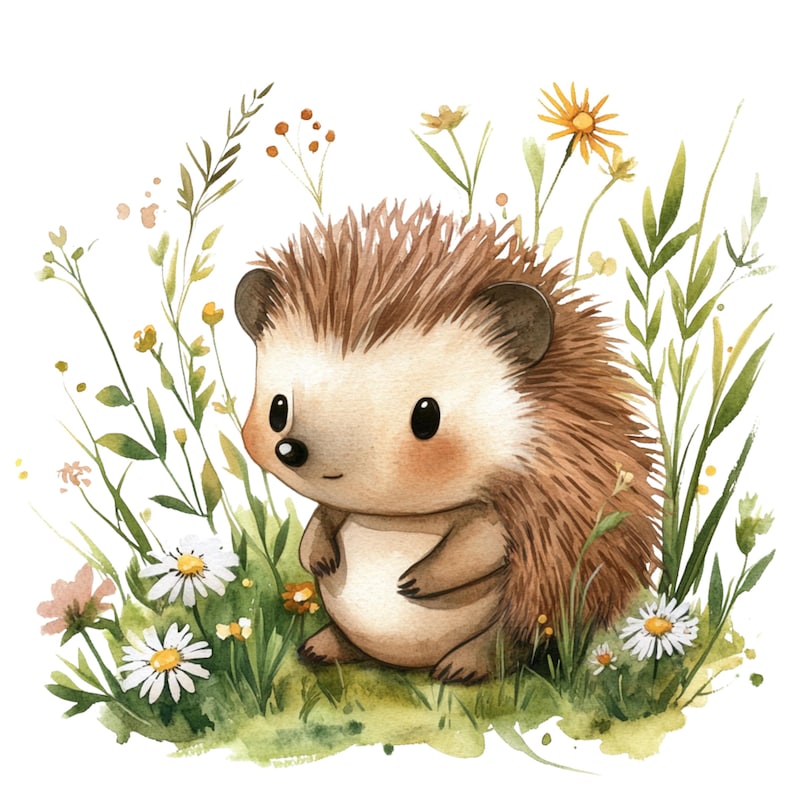 Cute Hedgehog Png Clipart Bundle | for Scrapbook Images, Hedgehog ...