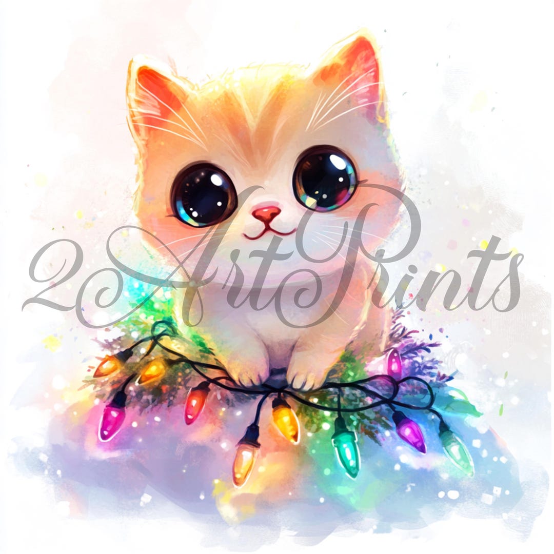22 Cute Festive Christmas Cats Clipart Bundle, PNG, SVG, Card Making ...