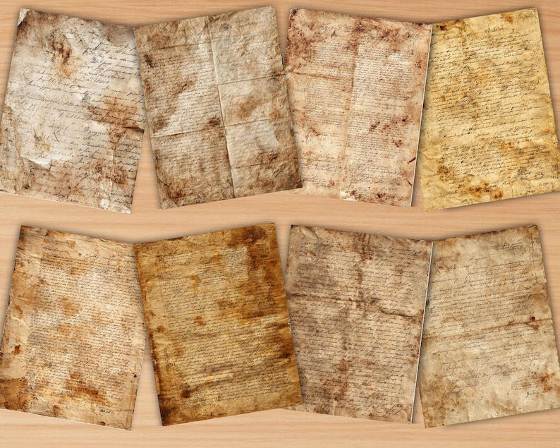 50 Distressed Texture Papers Printable for Junk Journal Art Journaling ...