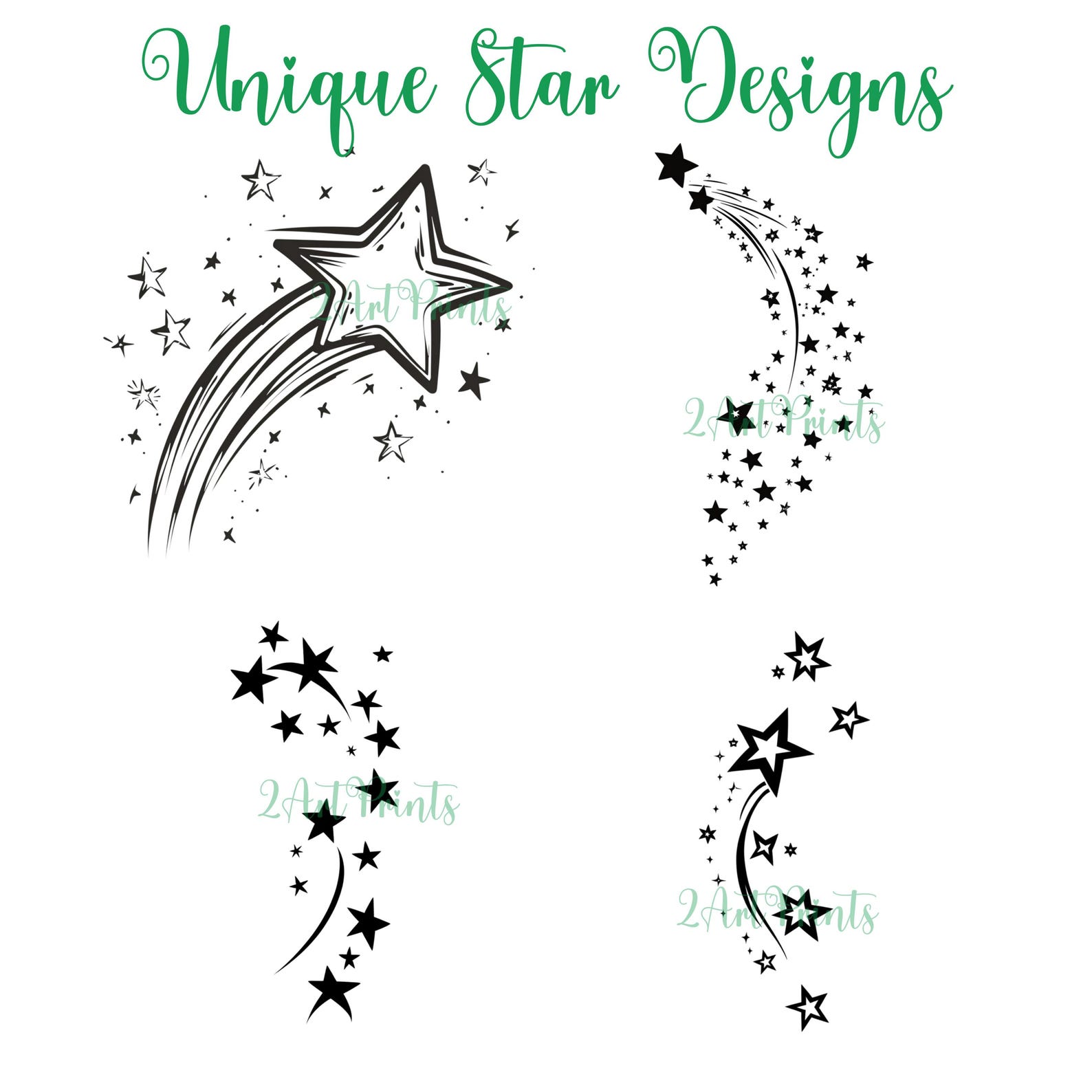 50 Stars Designs SVG PNG Files - Etsy