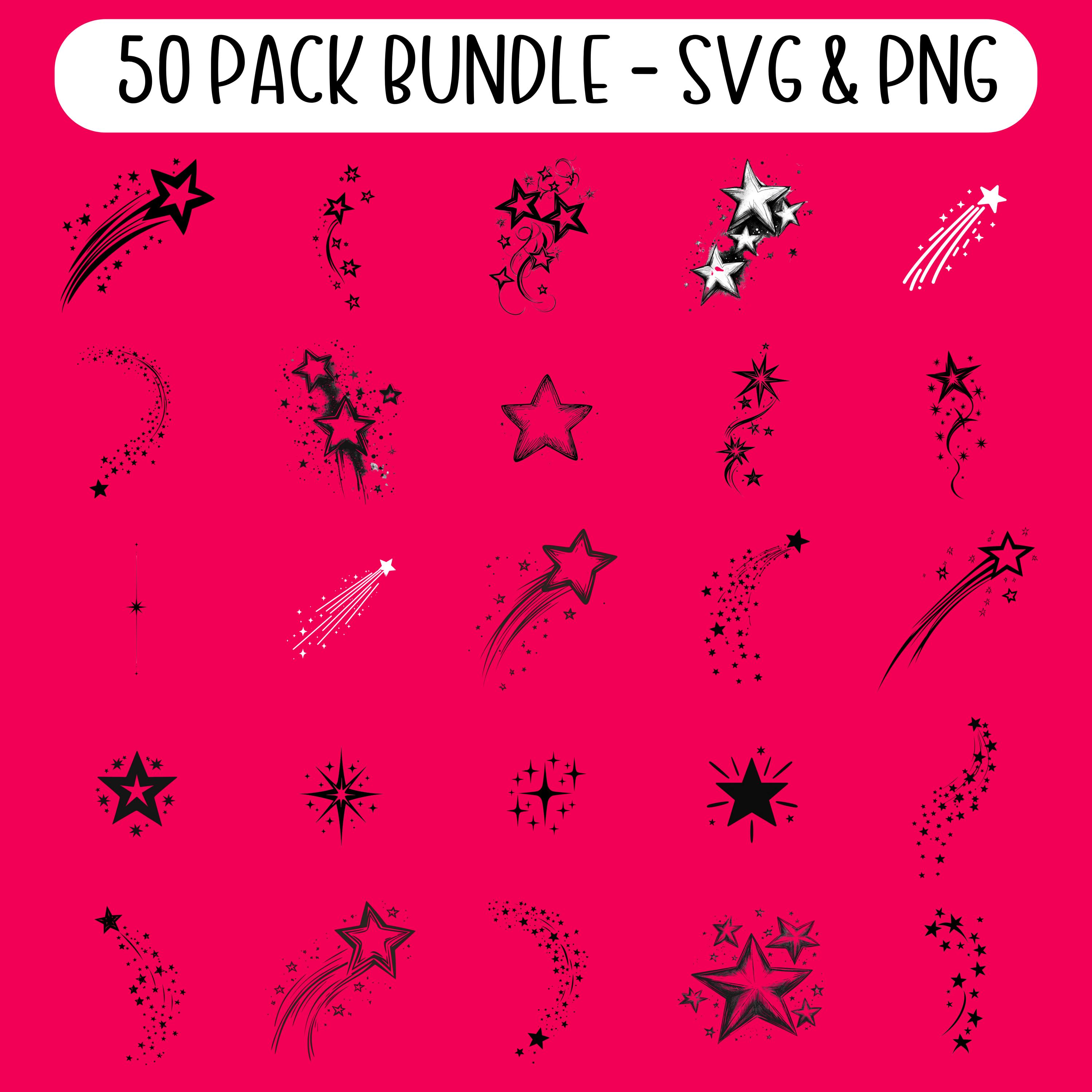 Galaxy Stars Svg, Stars Vector, Star Background, Stars Cut File ...