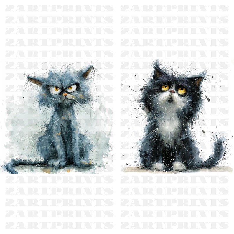 Frazzled Cat Clip Art Funny Cat Design, Cat Lover Designs, Funny Cat ...