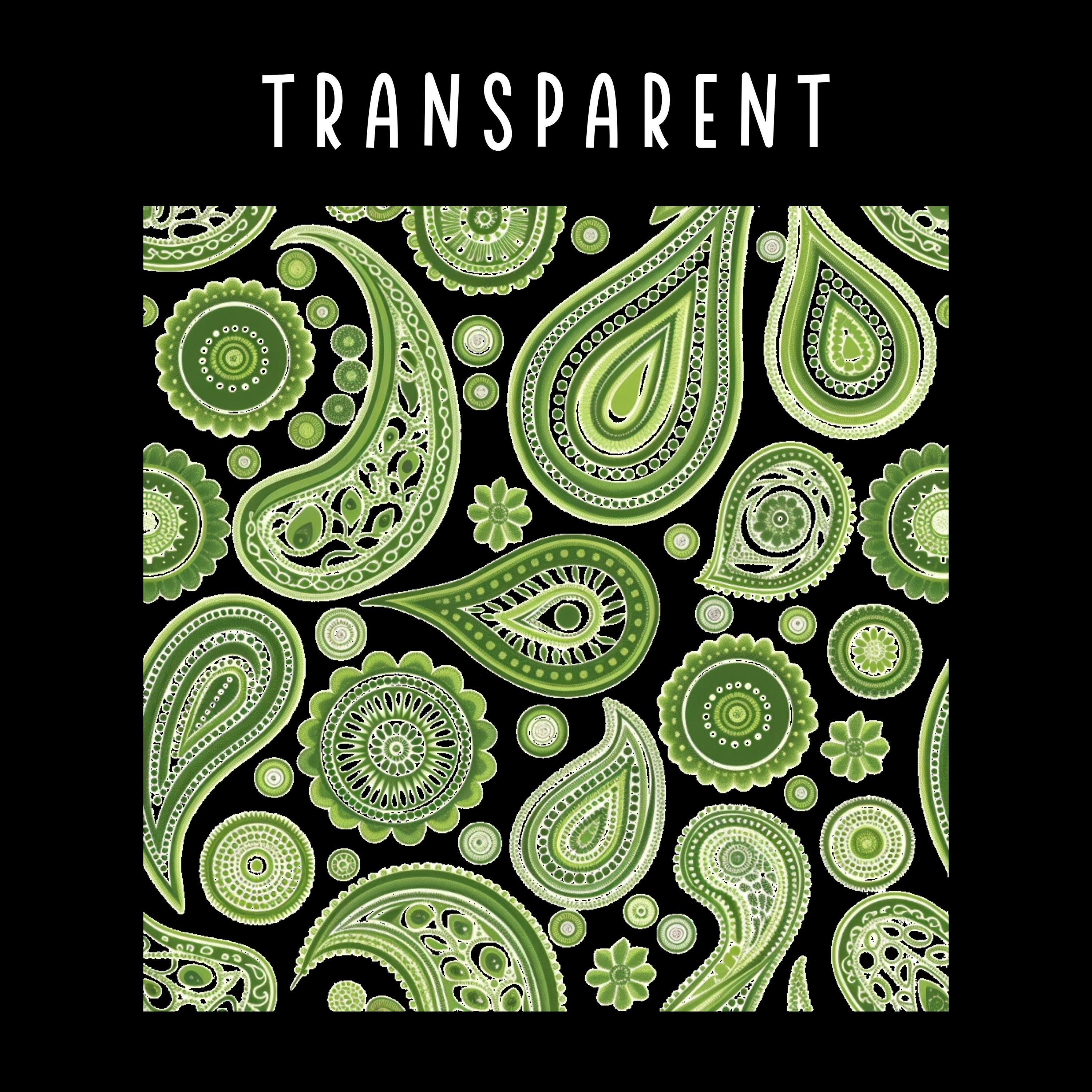 Seamless Green Paisley Pattern | SVG PNG Files | Indian Paisley Bandana ...