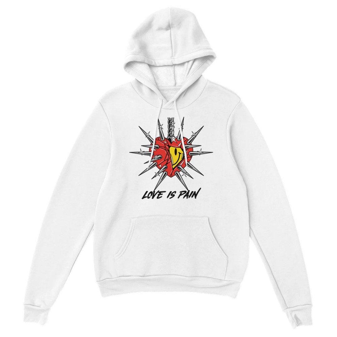 Heart Smiley Face in Spikes love IS Pain Women Men - Etsy