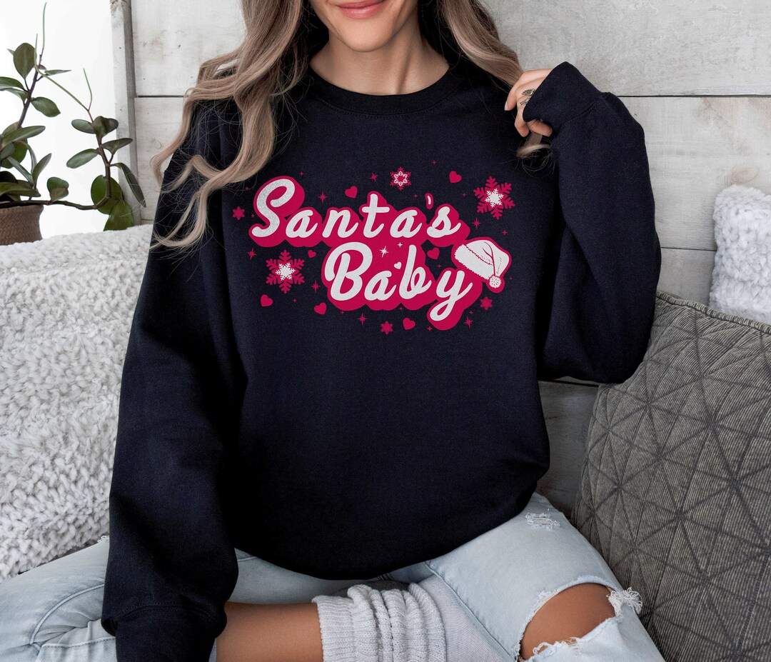 Santa's Baby Crewneck, Santa Baby Christmas Sweater, Santa Hoodie ...