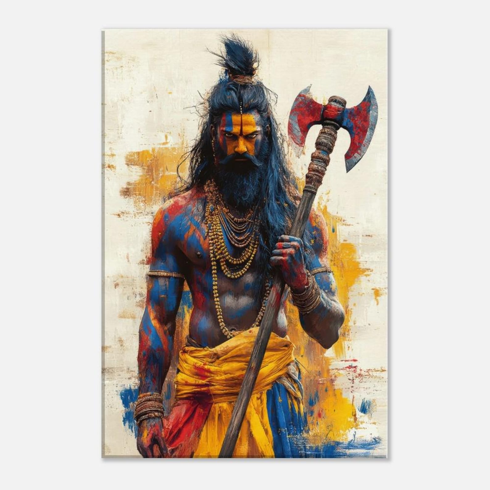 Parashurama Reimagined Canvas Print, Avatar of Lord Vishnu, Indian ...