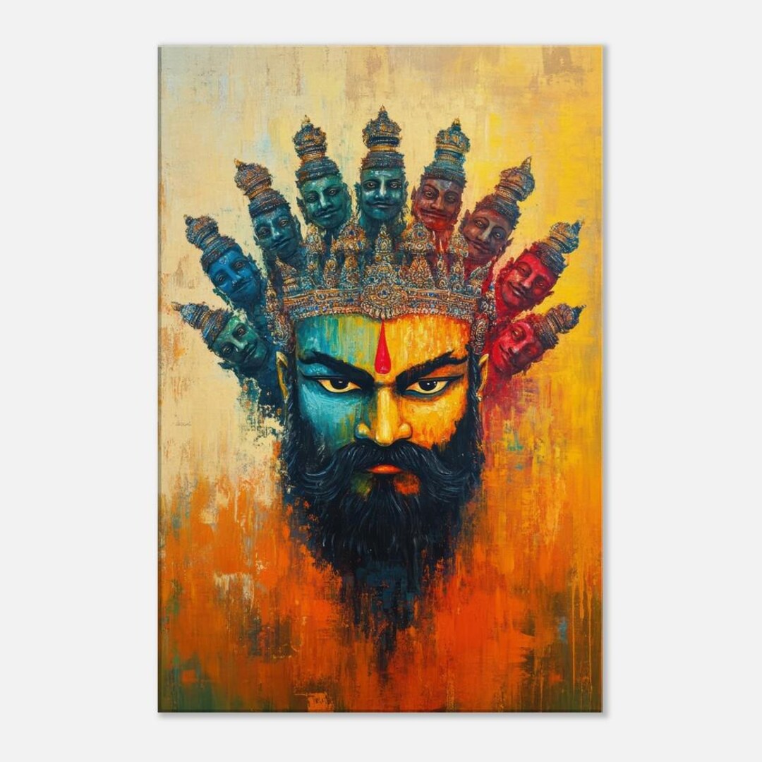Rakshasa Indian Mythological Demon Canvas Print, Wall Art Home Office ...