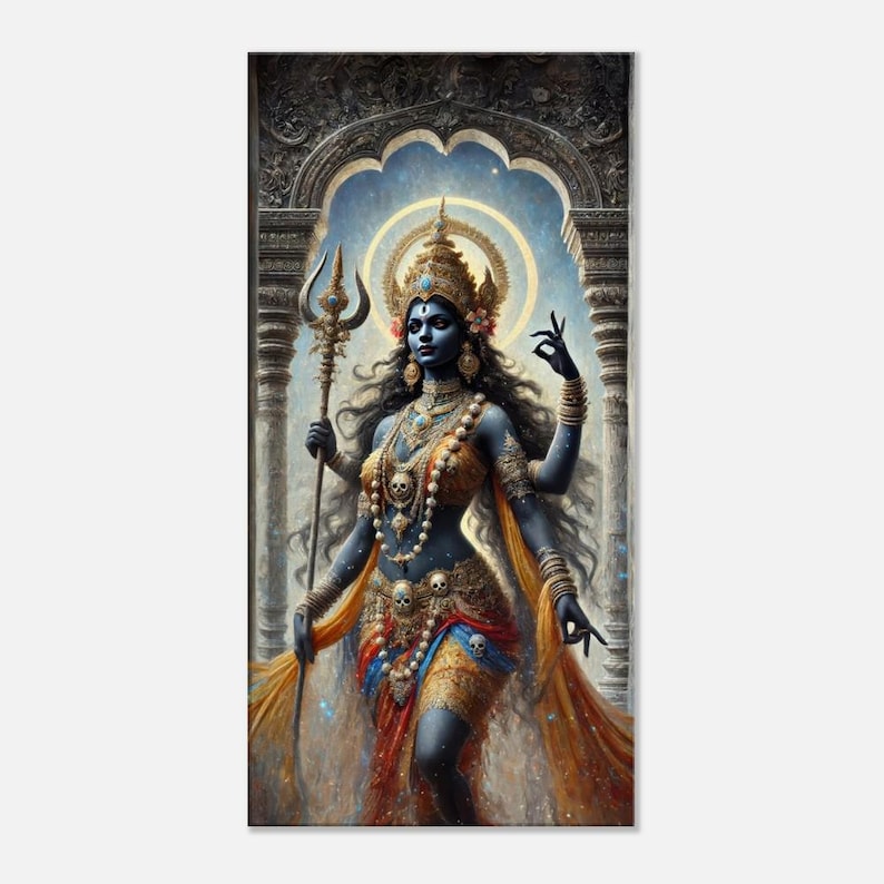 Kali Hindu Goddess Canvas Print, Hindu Ethnic Heritage Gift, Feminist ...