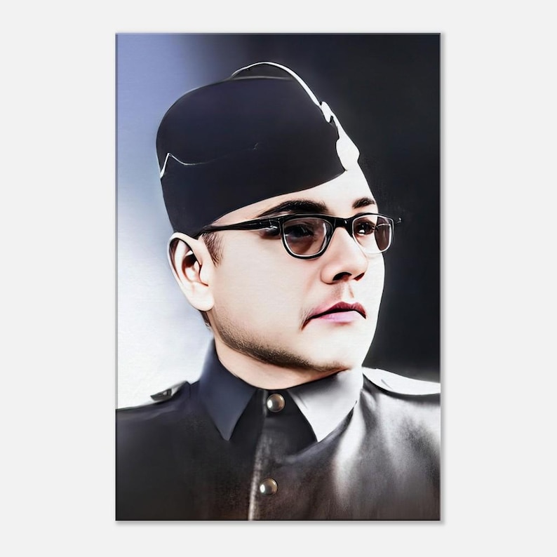 Netaji Subhas Chandra Bose, Canvas Portrait Print, Indian Nationalist ...