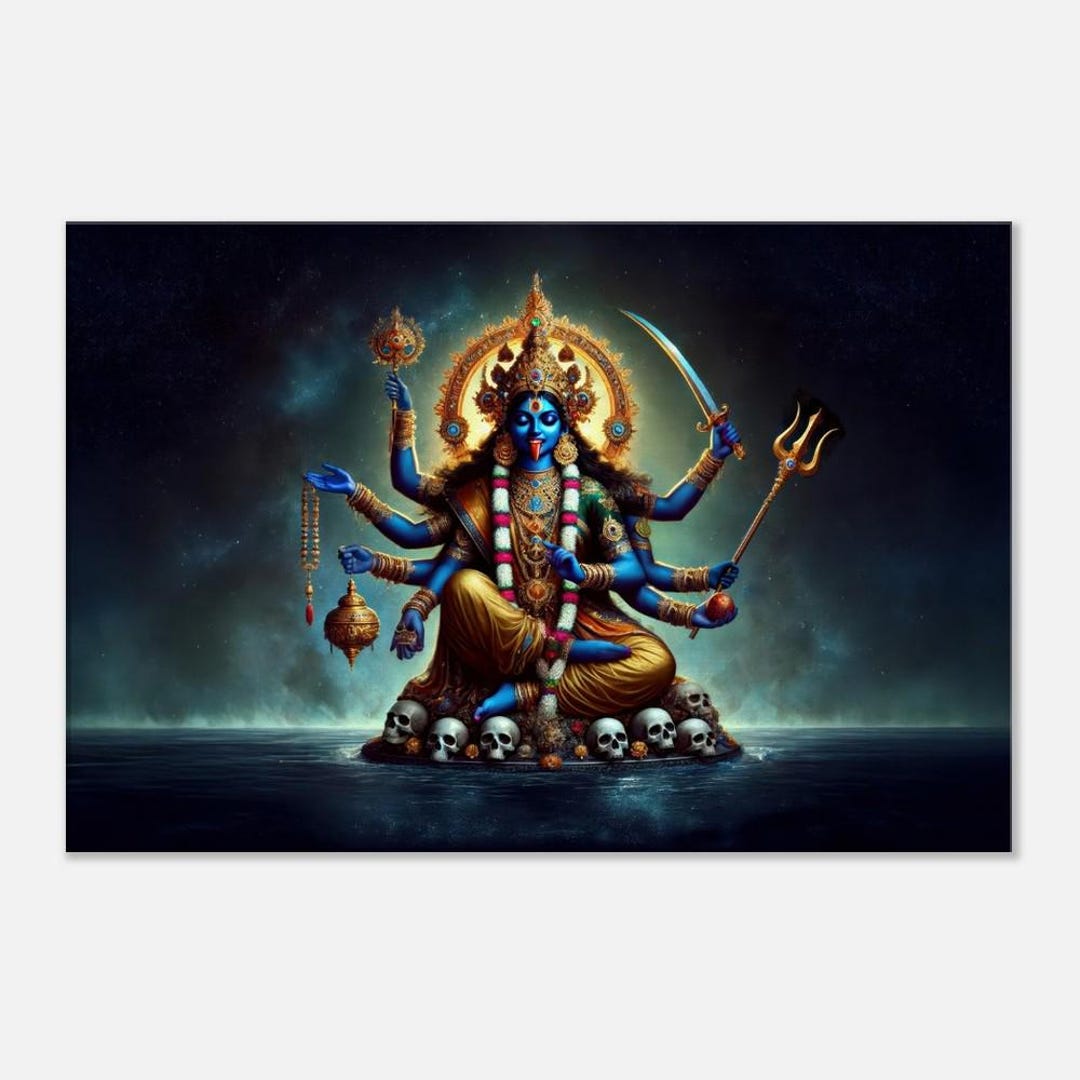 Hindu Goddess of Destruction Kali Surreal Canvas Print, Wall Art Home ...